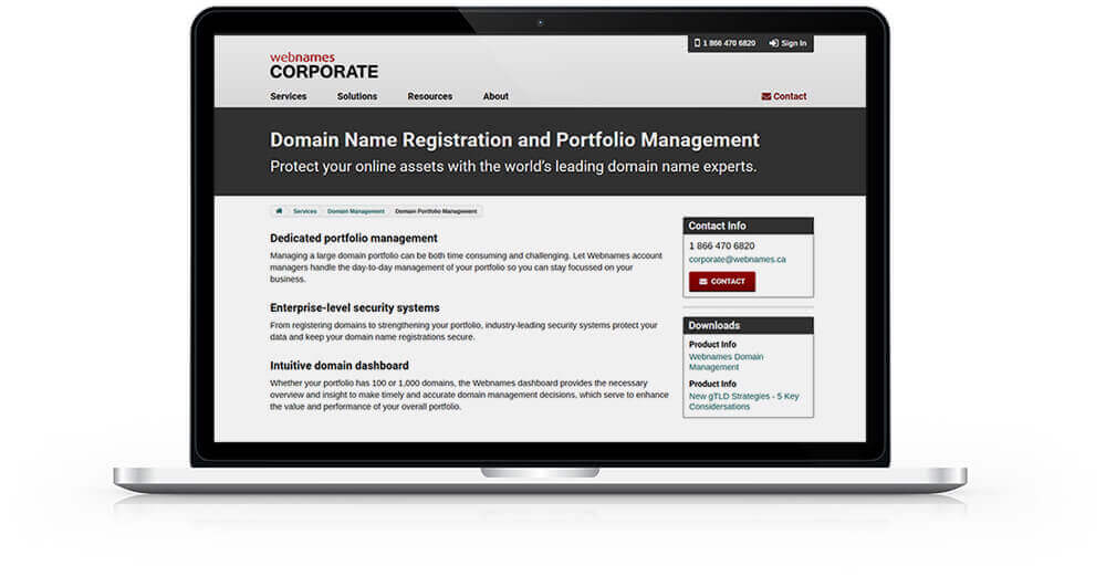 Domain Names | Canada's Original Domain Name Registrar - Webnames.ca